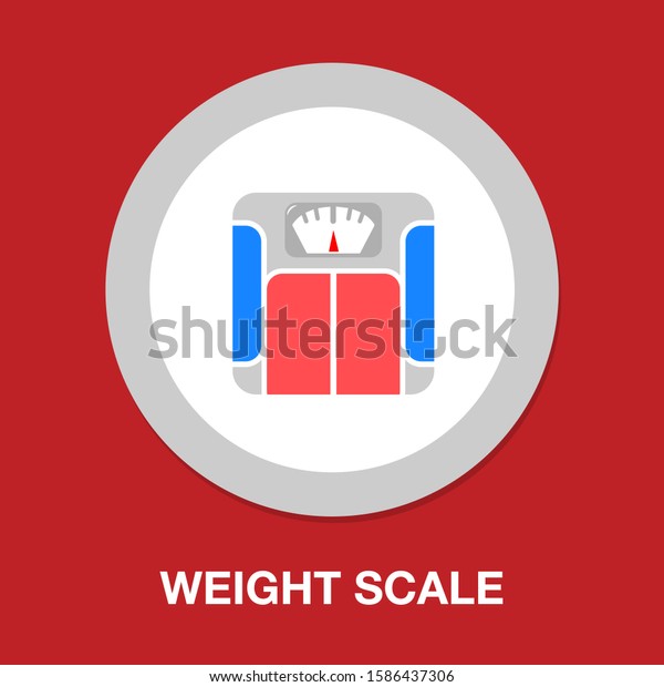 Vector Weight Scale Icon Balance Scale Stock Vector (Royalty Free ...