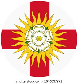 Vector West Riding Yorkshire Round Flag Stock Vector (Royalty Free ...