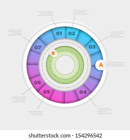 Vector Wheel Infographic Design Template Stock Vector (Royalty Free ...