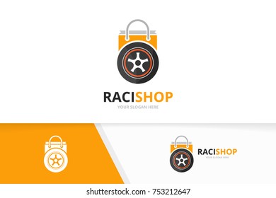 Vector Wheel Shop Logo Combination Tire Stock Vector (Royalty Free ...