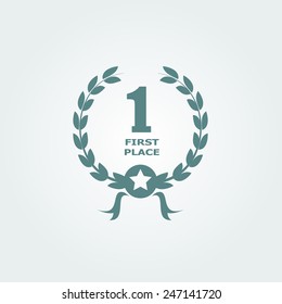 First Place Sign Stock Vector (Royalty Free) 184962245