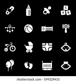 Baby Vector Icons Set Modern Solid Stock Vector (Royalty Free ...