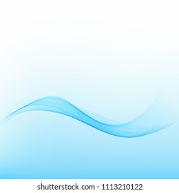 Vector White Blue Wave Background Stock Vector (Royalty Free ...