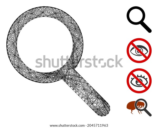 Vector Wire Frame Zoom Geometric Wire Stock Vector (Royalty Free ...