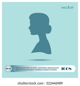 Vector Woman Profiles Stock Vector (Royalty Free) 322446989 | Shutterstock