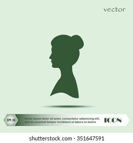 Vector Woman Profiles Stock Vector (Royalty Free) 351647591 | Shutterstock