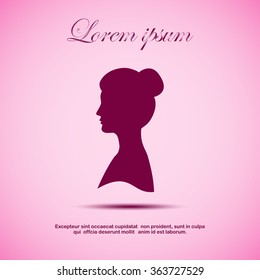 Vector Woman Profiles Stock Vector (Royalty Free) 363727529