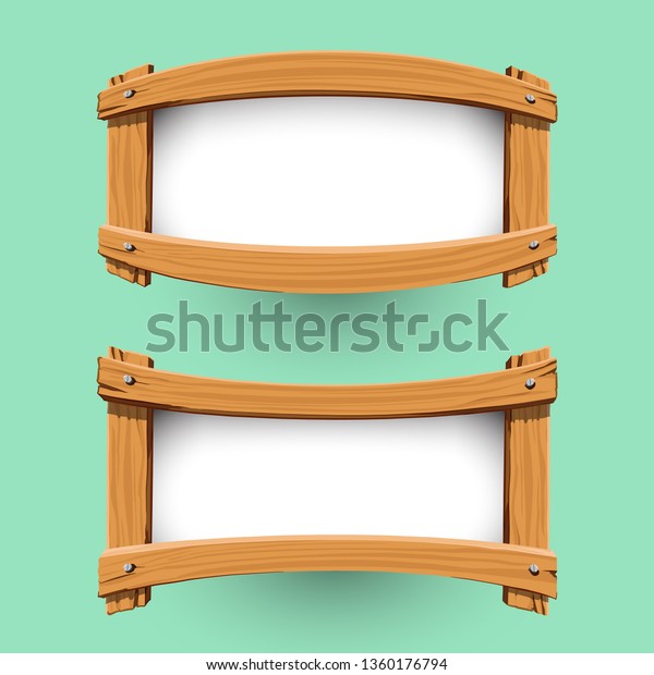 Vector Wood Banner Design Abstract Banner Stock Vector (Royalty Free ...