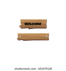 Vector Wood Title Board Stock Vector (Royalty Free) 631479128 ...