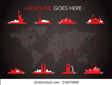 Vector Worldwide Cities Infographics Stock Vector (Royalty Free ...