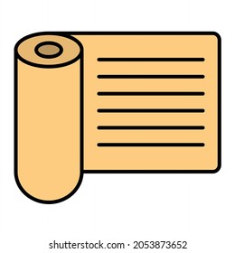 Vector Wrapping Paper Filled Outline Icon Stock Vector (Royalty Free ...