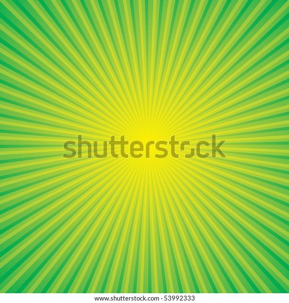 Vector Yellow Background Green Ray Stock Vector (Royalty Free) 53992333 ...