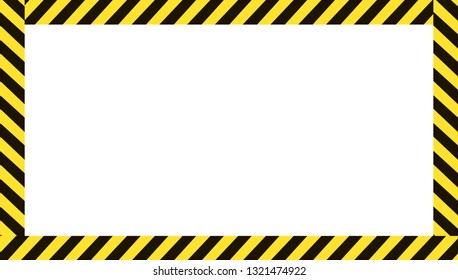Vector Yellow Black Blank Frame Template Stock Vector (Royalty Free ...