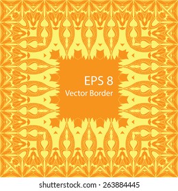 Vector Yellow Border Stock Vector (Royalty Free) 263884445 | Shutterstock