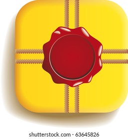Vector Yellow Box Stamp Top View Stock Vector (Royalty Free) 63645826 ...