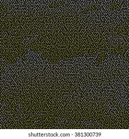 Vector Yellow Labyrinth Background Kids Maze Stock Vector (Royalty Free ...
