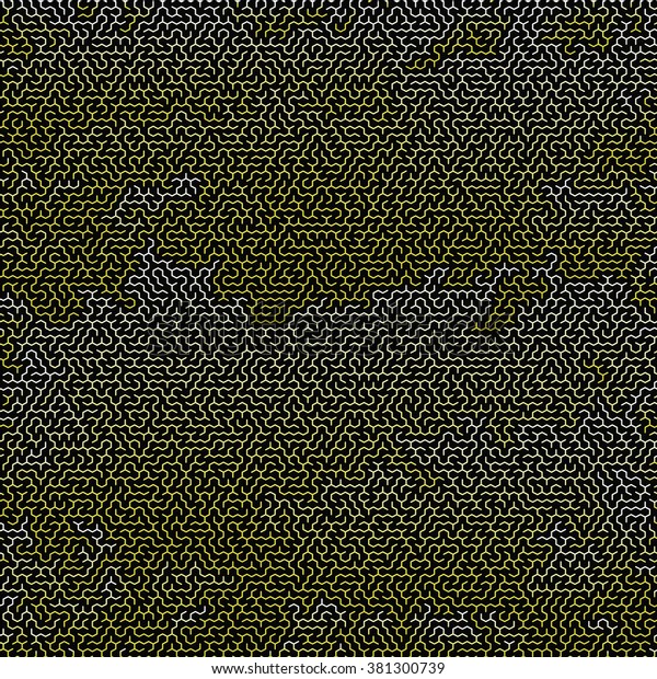 Vector Yellow Labyrinth Background Kids Maze Stock Vector (Royalty Free ...