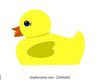 Vector Yellow Rubber Duck Toy Stock Vector (Royalty Free) 22505605 ...