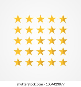Vector Yellow Star Rating Bar Isolated Stock Vector (Royalty Free ...