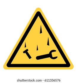 Fall Warning Sign Symbol Vector Illustration Stock Vector (Royalty Free ...