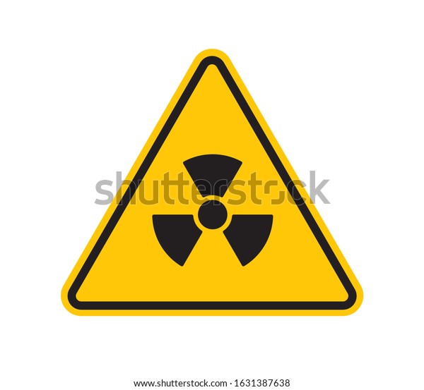 Vector Yellow Triangle Sign Black Silhouette Stock Vector (Royalty Free ...
