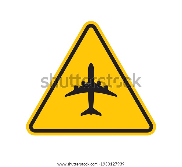 Vector Yellow Triangle Sign Black Silhouette Stock Vector (Royalty Free ...