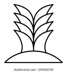 Vector Yucca Outline Icon Design Stock Vector (Royalty Free) 1939181749 ...