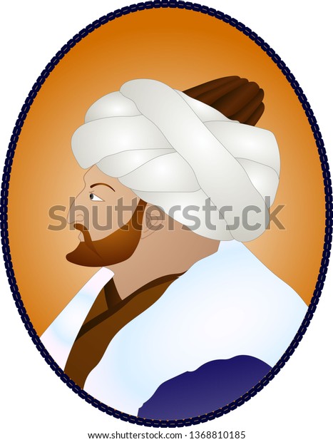 Vectoral Cartoon Illustration Sultan Mehmed Conqueror Stock Vector ...
