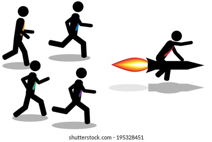 11,868 Stick man running Images, Stock Photos & Vectors | Shutterstock