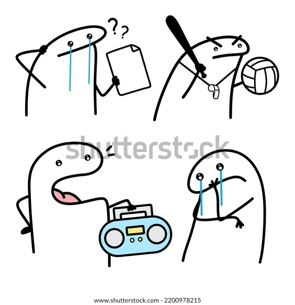 Vectorized Image Internet Meme Flork On Arkivvektor (royaltyfri ...