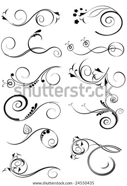 Vectorized Scroll Design Stock Vector (Royalty Free) 24550435 ...