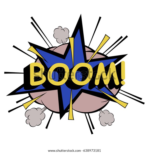 Vectorretro Pop Art Style Boom Communication Stock Vector (Royalty Free ...