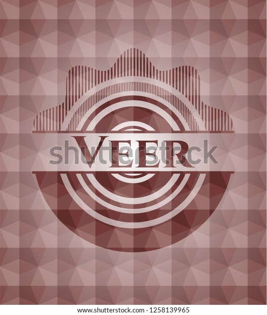 Veer Red Badge Geometric Background Seamless Stock Vector (Royalty Free ...