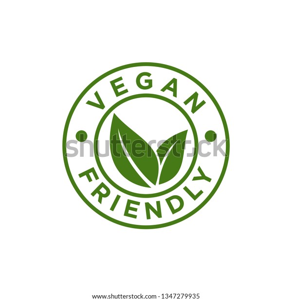 Vegan Stamp Vector Template Stock Vector (Royalty Free) 1347279935