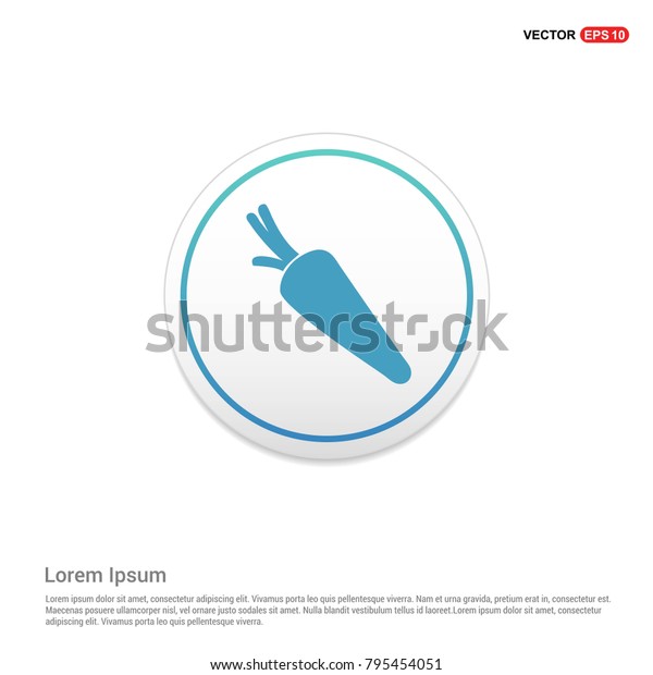 Vegetable Carrot Icon White Background Icon Stock Vector (Royalty Free ...