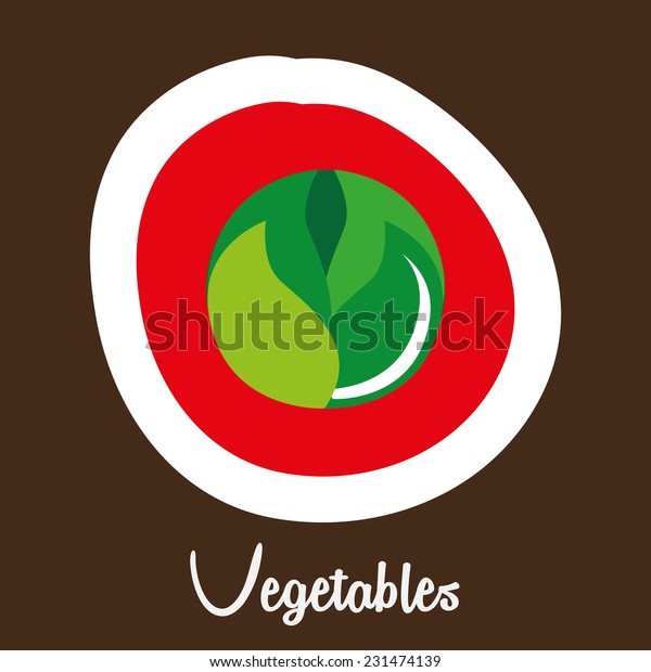 Vegetable Graphic Design Vector Illustration Stock Vector (Royalty Free ...