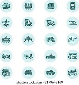 Vehicals Icon Pack Illustration Vector On Stock Vector (Royalty Free ...