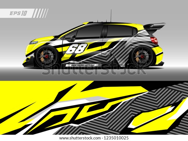 vehicle graphic livery design vector. Graphic abstract stripe racing ...