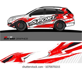Vehicle Graphics Suv Wrap Design Sticker Stock Vector (Royalty Free ...