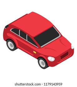 Simple Car Editable Vector Stock Vector (Royalty Free) 1927636421