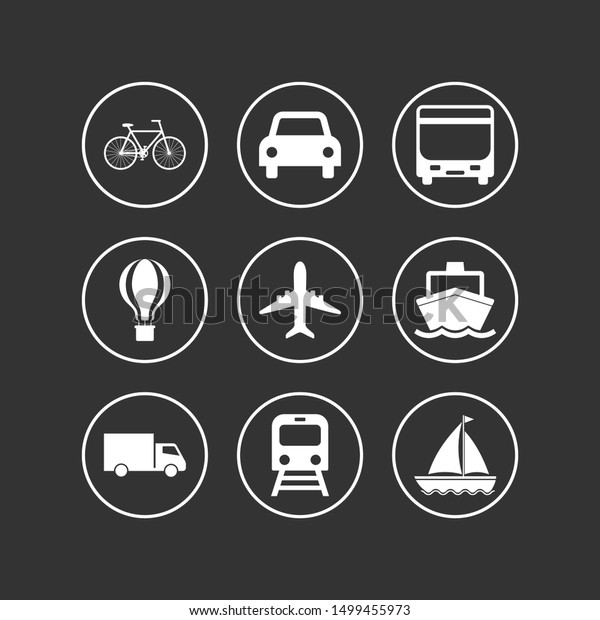 Vehicle Transportation Logistics Logistics Icon Vector Stock Vector ...