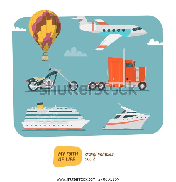 Vehicles Collection Vector Illustration: vetor stock (livre de direitos ...