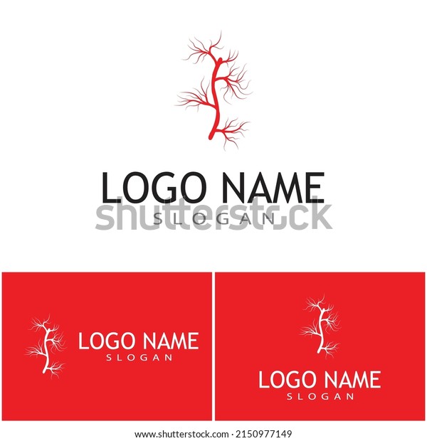 Veins Logo Template Vector Symbol Medical Stock Vector (Royalty Free ...