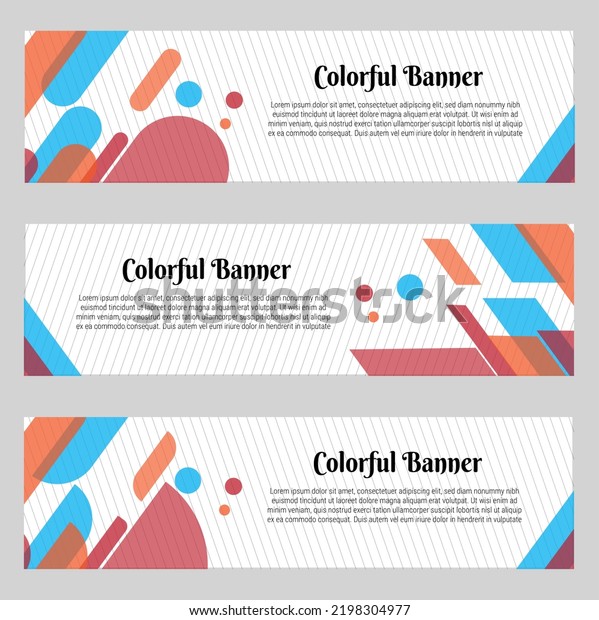 Vektor Abstrak Desain Banner Web Template Stock Vector (Royalty Free ...