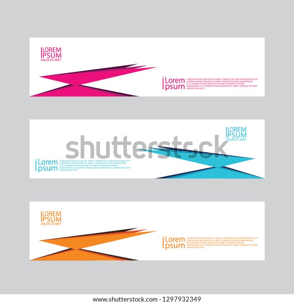 Vektor Design Banner Simple Modern Stock Vector (Royalty Free ...