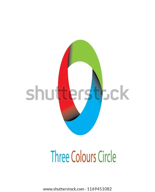 Vektor Three Colours Circle Logo Design Stock Vector (Royalty Free ...