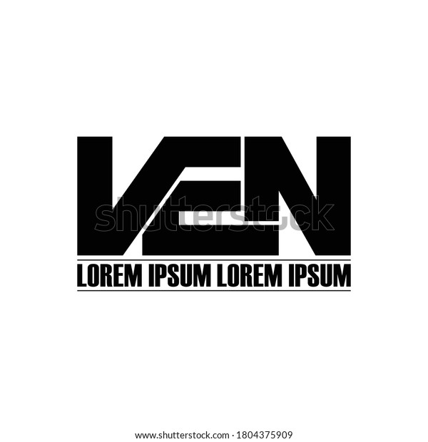 Ven Letter Monogram Logo Design Vector Stock Vector (Royalty Free ...