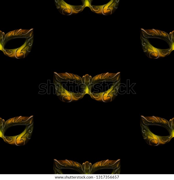 Venetian Vector Mask 3d Realistic Illustration Stock Vector (Royalty ...