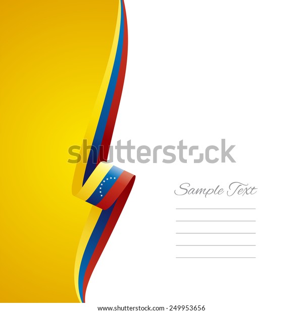 Venezuela left side brochure vector