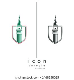 Venice Italy Logo Icon Vector Stock Vector (Royalty Free) 1468558025